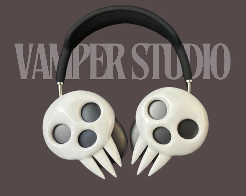 Cyberpunk Skull Airpods Max Case Soul Eater Death Gothic Rock Punk Goth ...