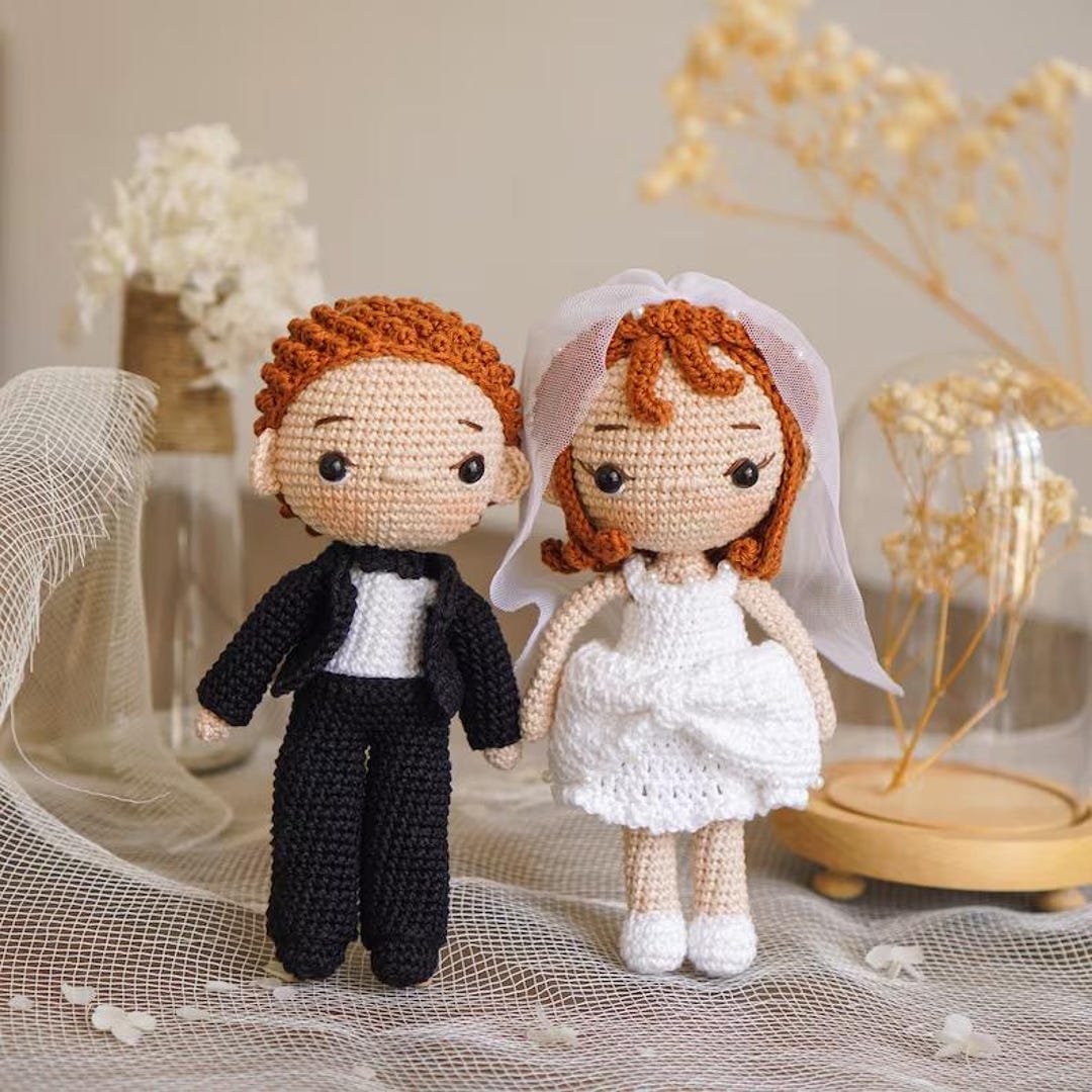Wedding Couple Crochet Pattern, Amigurumi Wedding Doll Pattern ...
