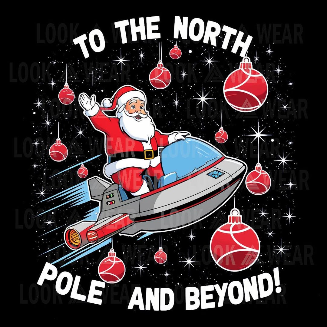 Funny Christmas Digital Print Santa Claus Design for Christmas Space ...
