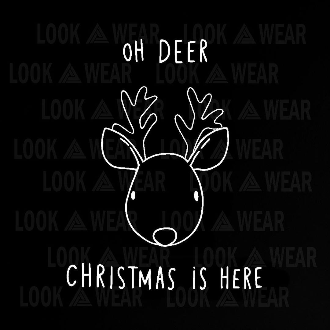 Funny Christmas Digital Print Xmas Cute Reindeer PNG Christmas is ...