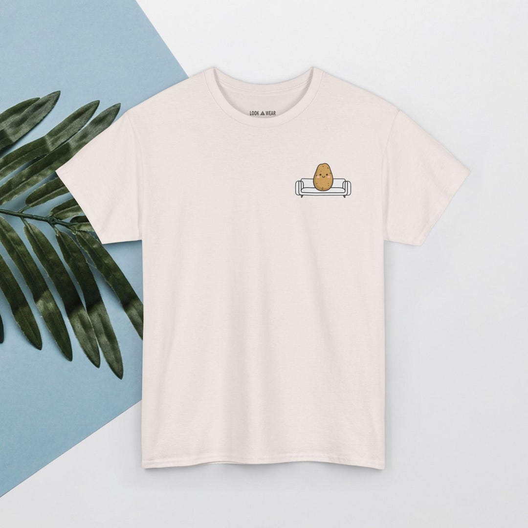 Cute Potato Shirt Couch Potato T-shirt for Series Lover Gift for Lazy ...