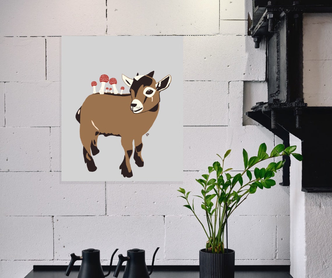 Mr. Goat Art Print - Etsy