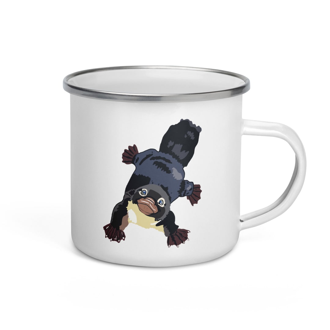 Polly the Platypus Enamel Mug - Etsy