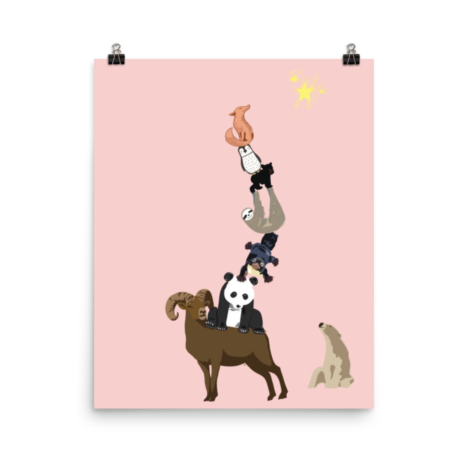 Animal Stack Art Print - Etsy