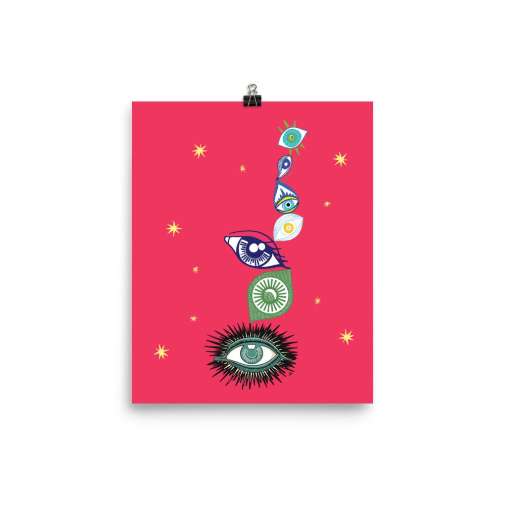 Eyeball Stack Art Print - Etsy