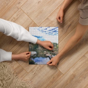 Blue Skies and Puffy Clouds Jigsaw Puzzle - Etsy