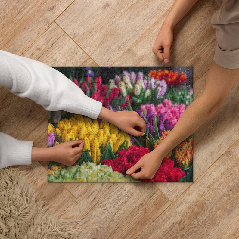 Colorful Tulips Jigsaw Puzzle - Etsy