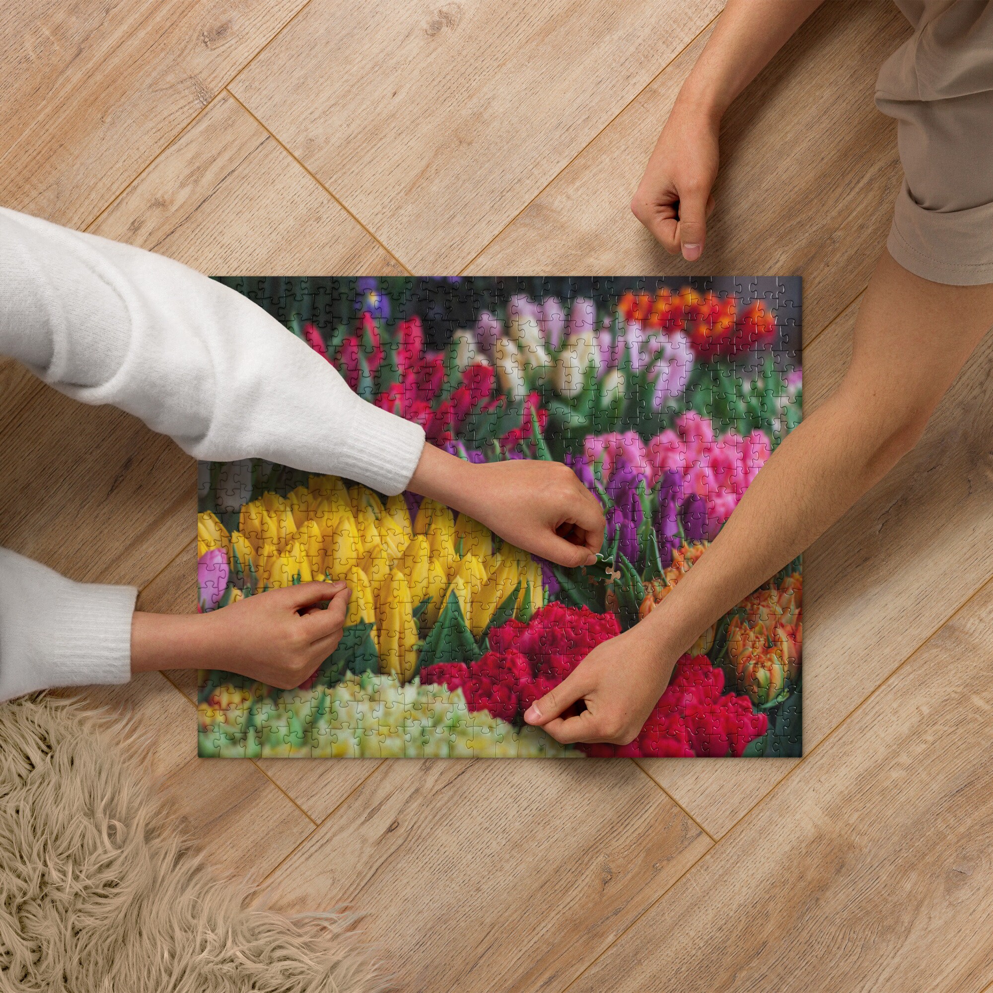 Colorful Tulips Jigsaw Puzzle - Etsy
