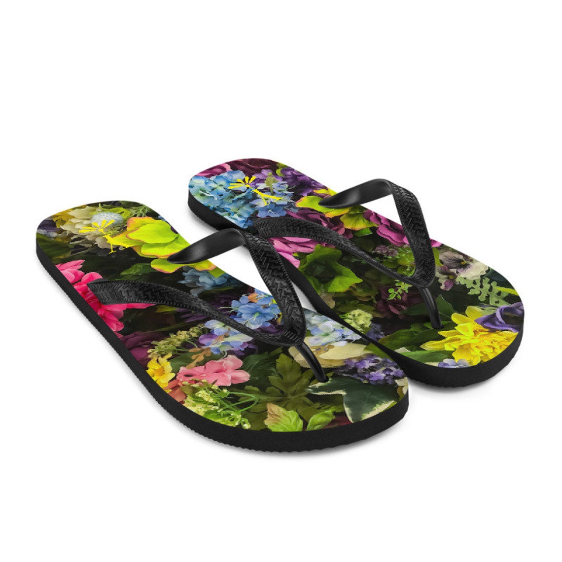 Flower Child Flip-flops - Etsy