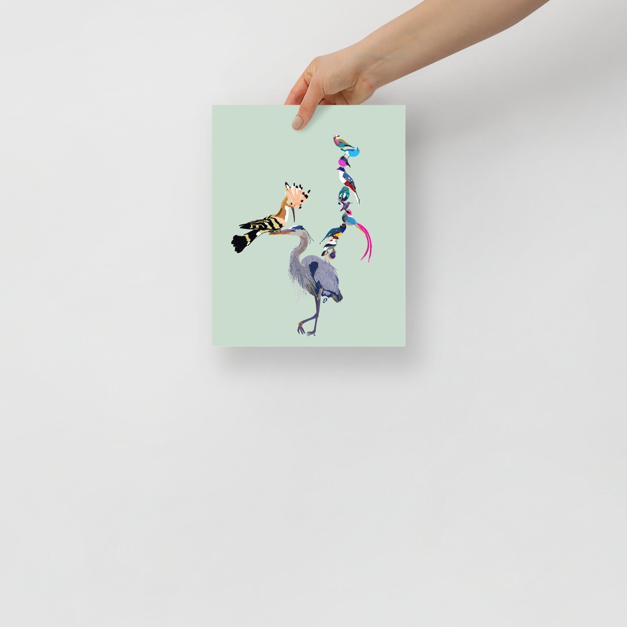 Bird Stack Art Print - Etsy