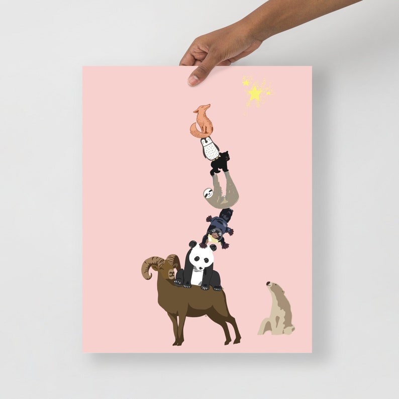 Animal Stack Art Print - Etsy
