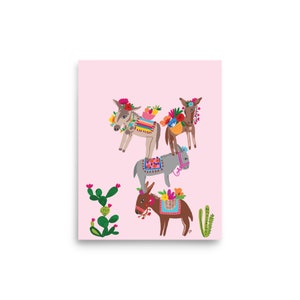 Donkey Stack Art Print - Etsy