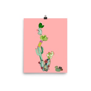 Cactus Stack Art Print - Etsy