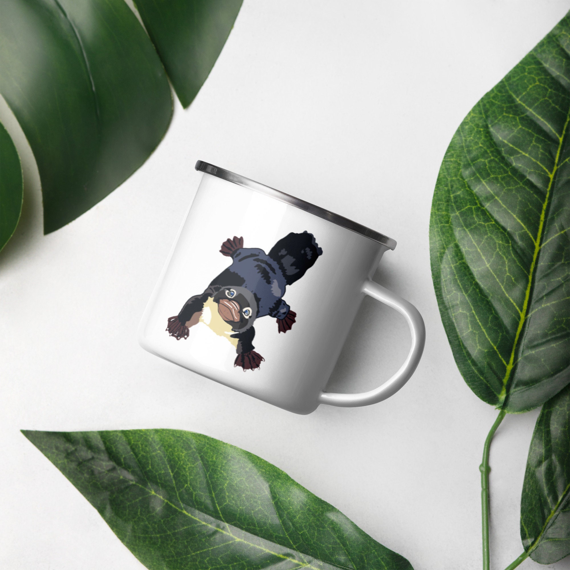 Polly the Platypus Enamel Mug - Etsy
