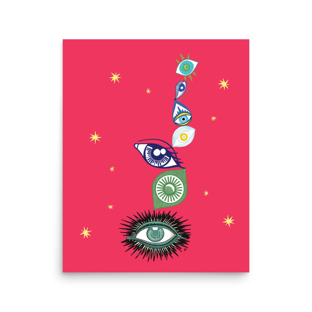 Eyeball Stack Art Print - Etsy