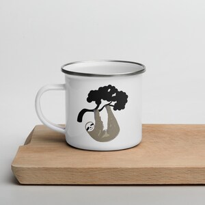 Samantha the Sloth Enamel Mug - Etsy
