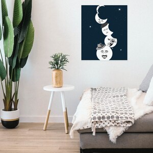 Mister Moonlight Stack Art Print - Etsy