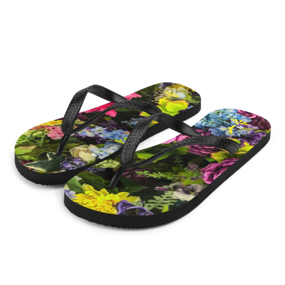 Flower Child Flip-flops - Etsy