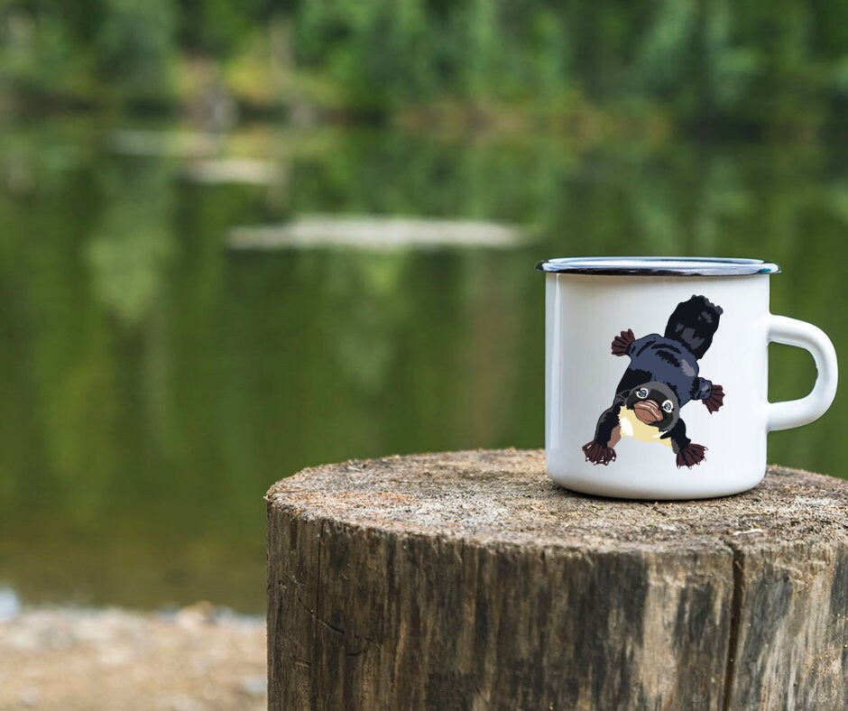 Polly the Platypus Enamel Mug - Etsy