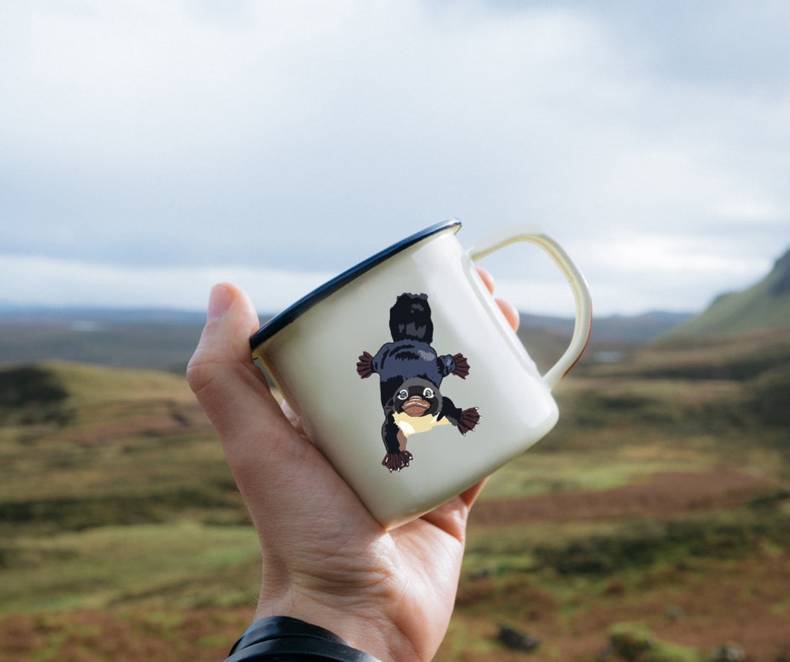 Polly the Platypus Enamel Mug - Etsy
