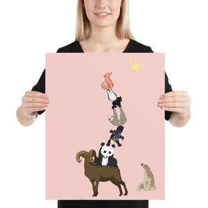 Animal Stack Art Print - Etsy