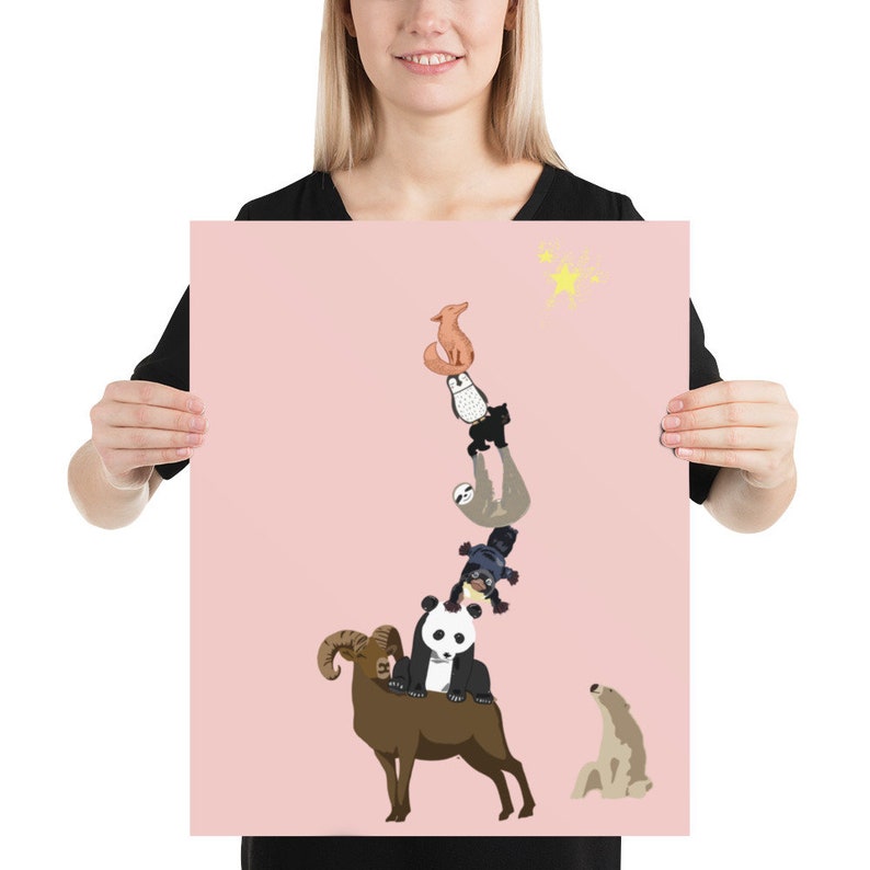 Animal Stack Art Print - Etsy