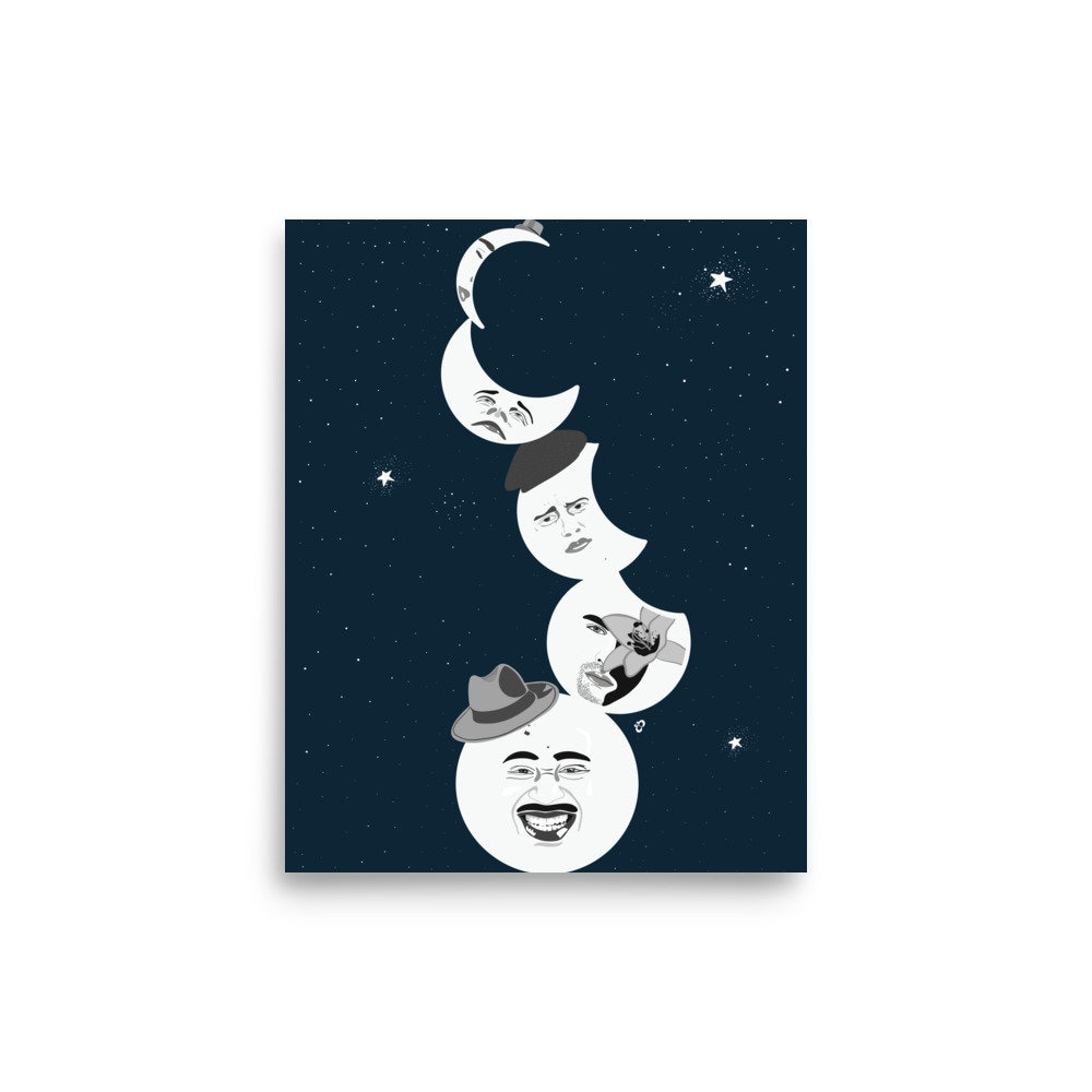 Mister Moonlight Stack Art Print - Etsy