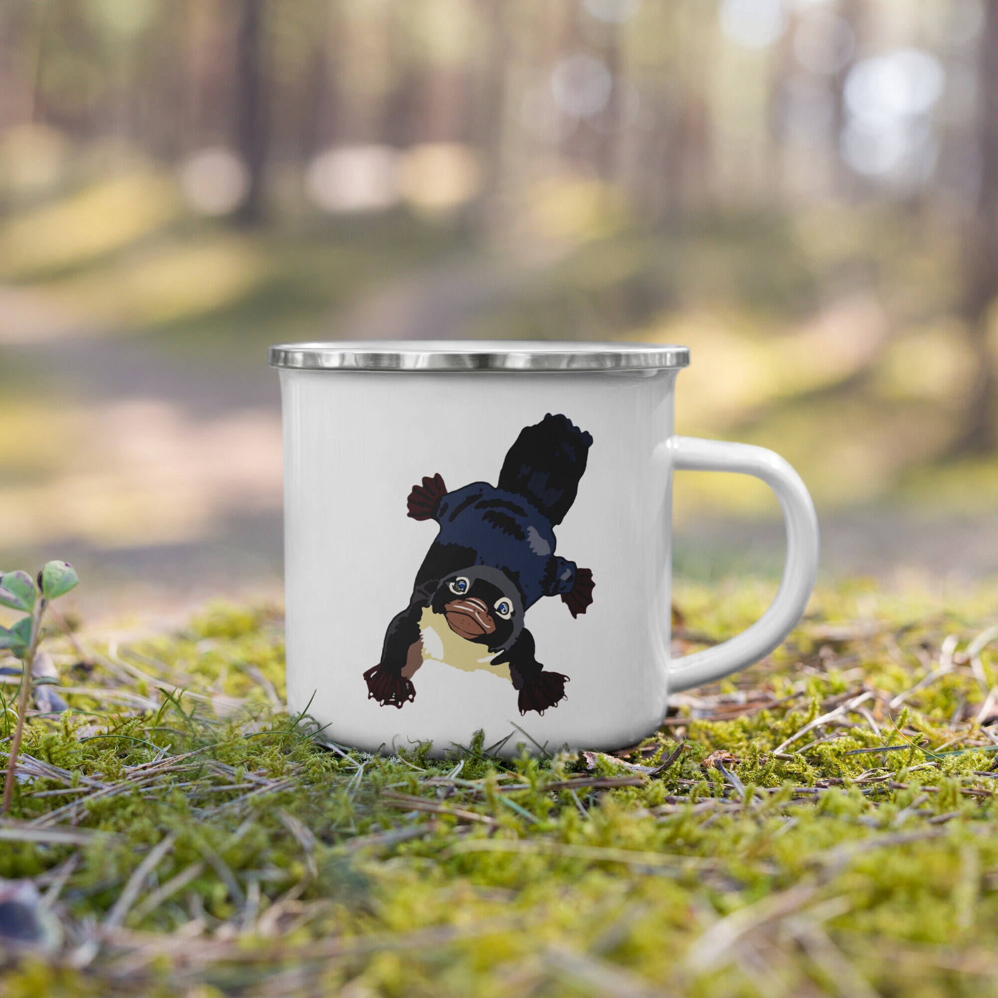Polly the Platypus Enamel Mug - Etsy