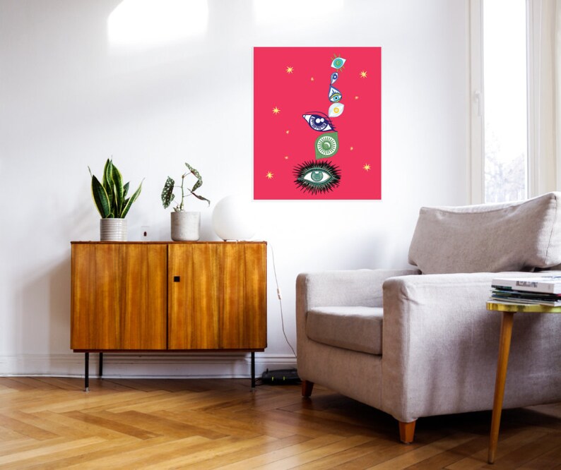 Eyeball Stack Art Print - Etsy