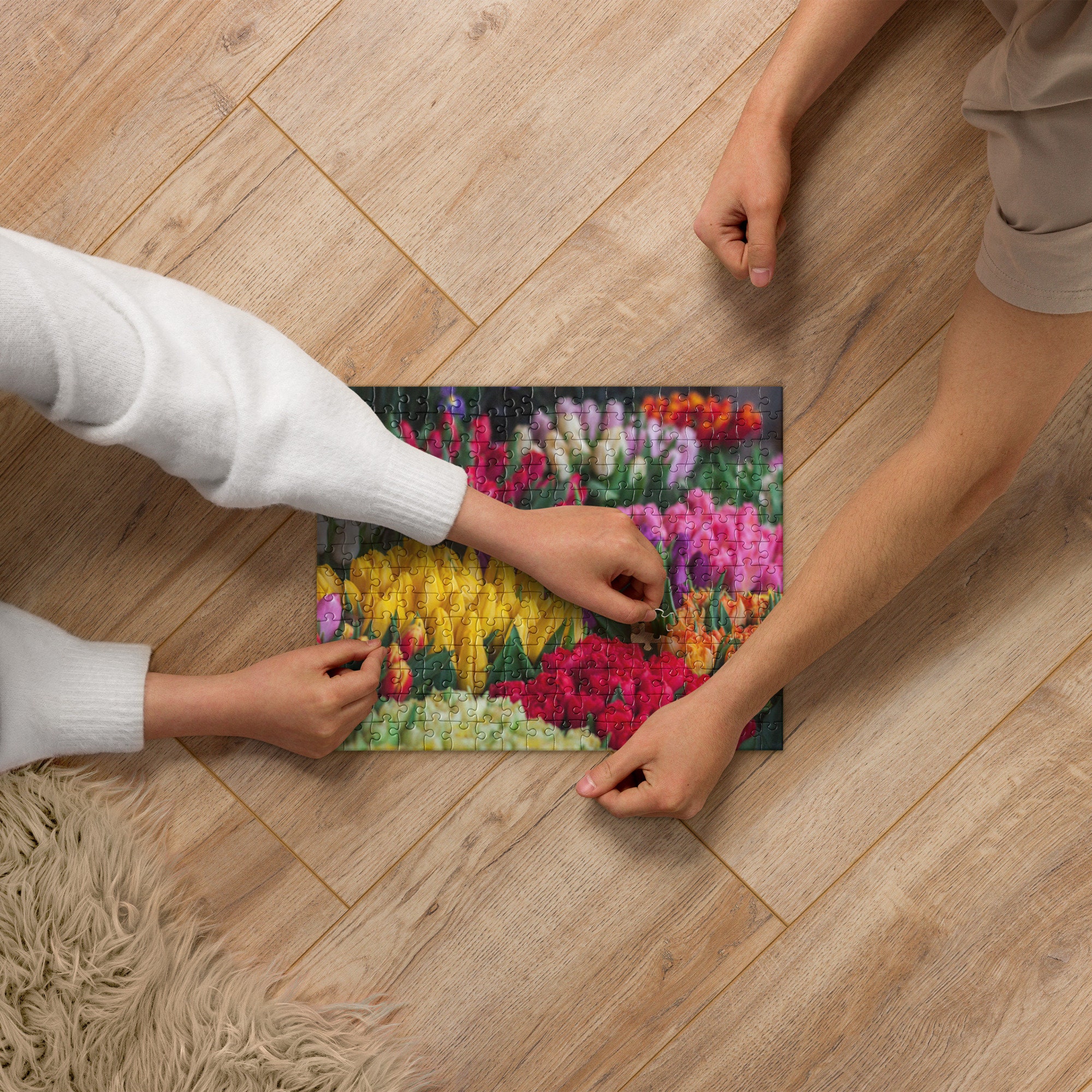 Colorful Tulips Jigsaw Puzzle - Etsy