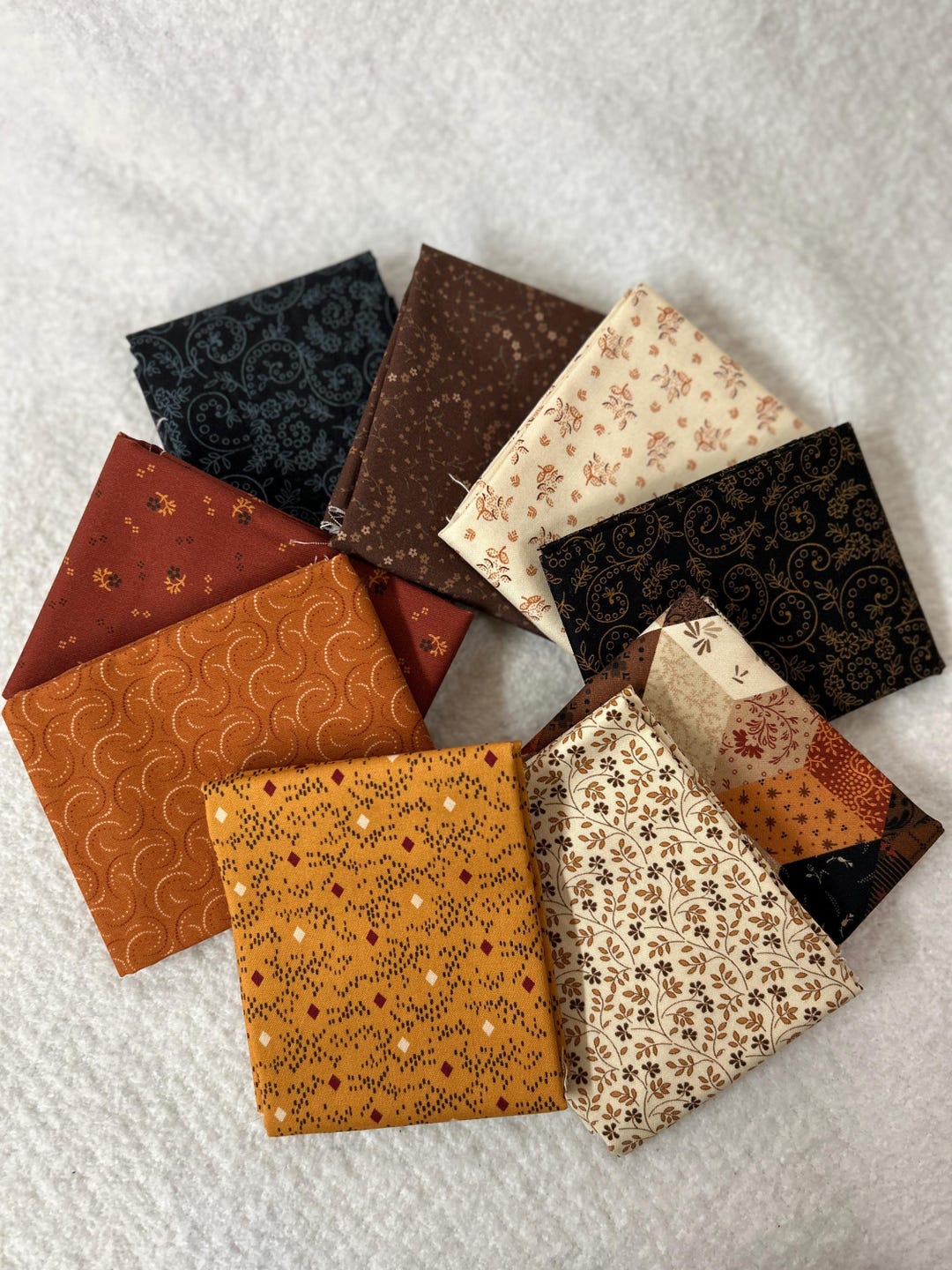 Pams Stars Special Edition, Brown, Cheddars, Pam Buda, 9 Fat Quarters ...