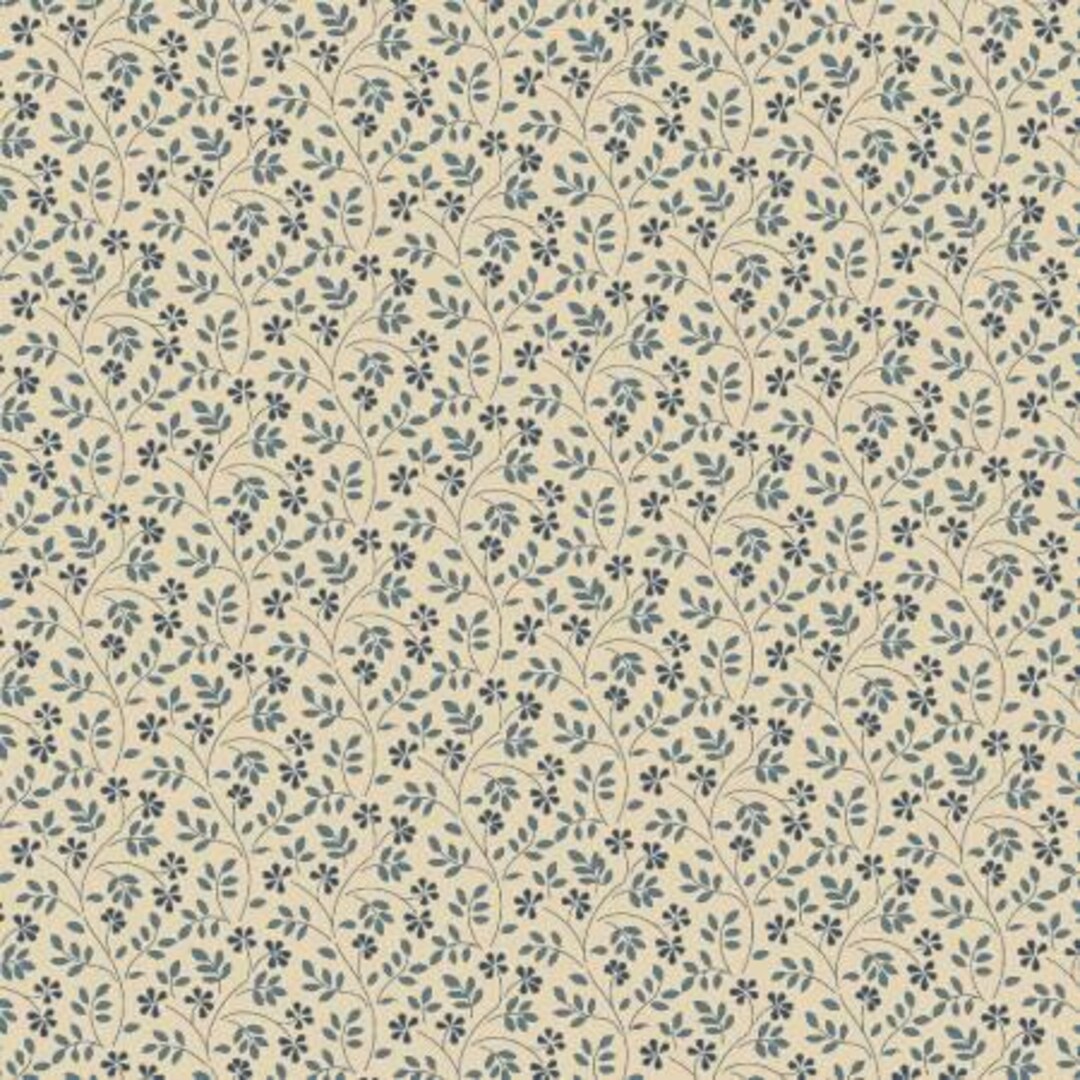 Pam's Stars Special Edition, Pam Buda Blue Country Vine Fabric R171346D ...