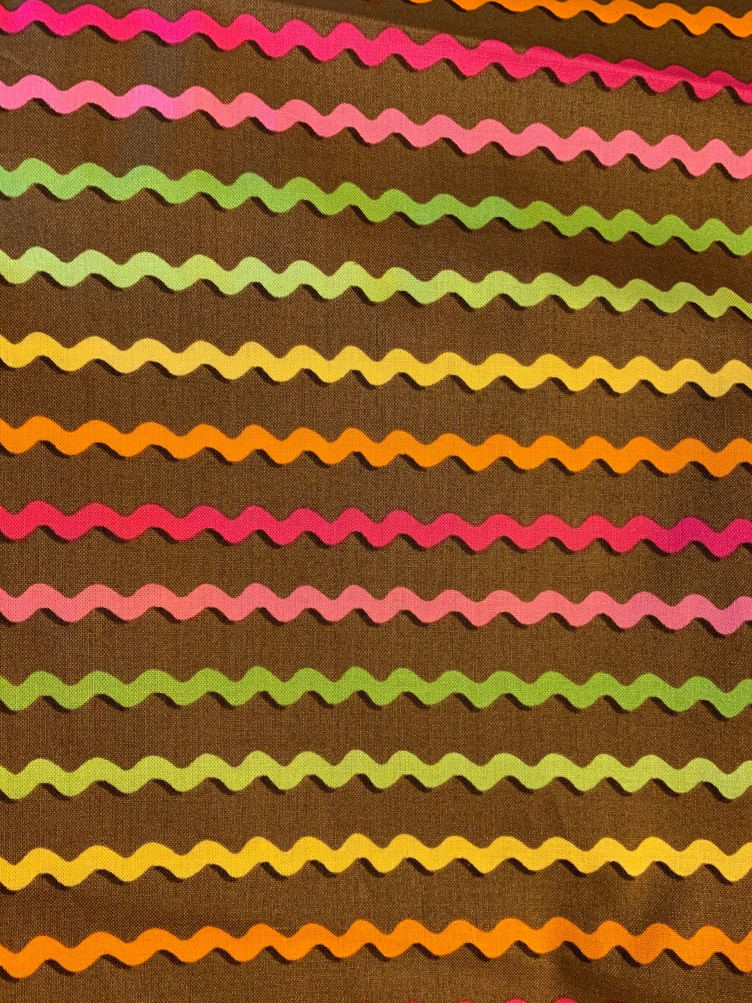 Holly Holderman Ric Rac Multi Colored Fabric Fabric, Cotton Fabric, 100 ...