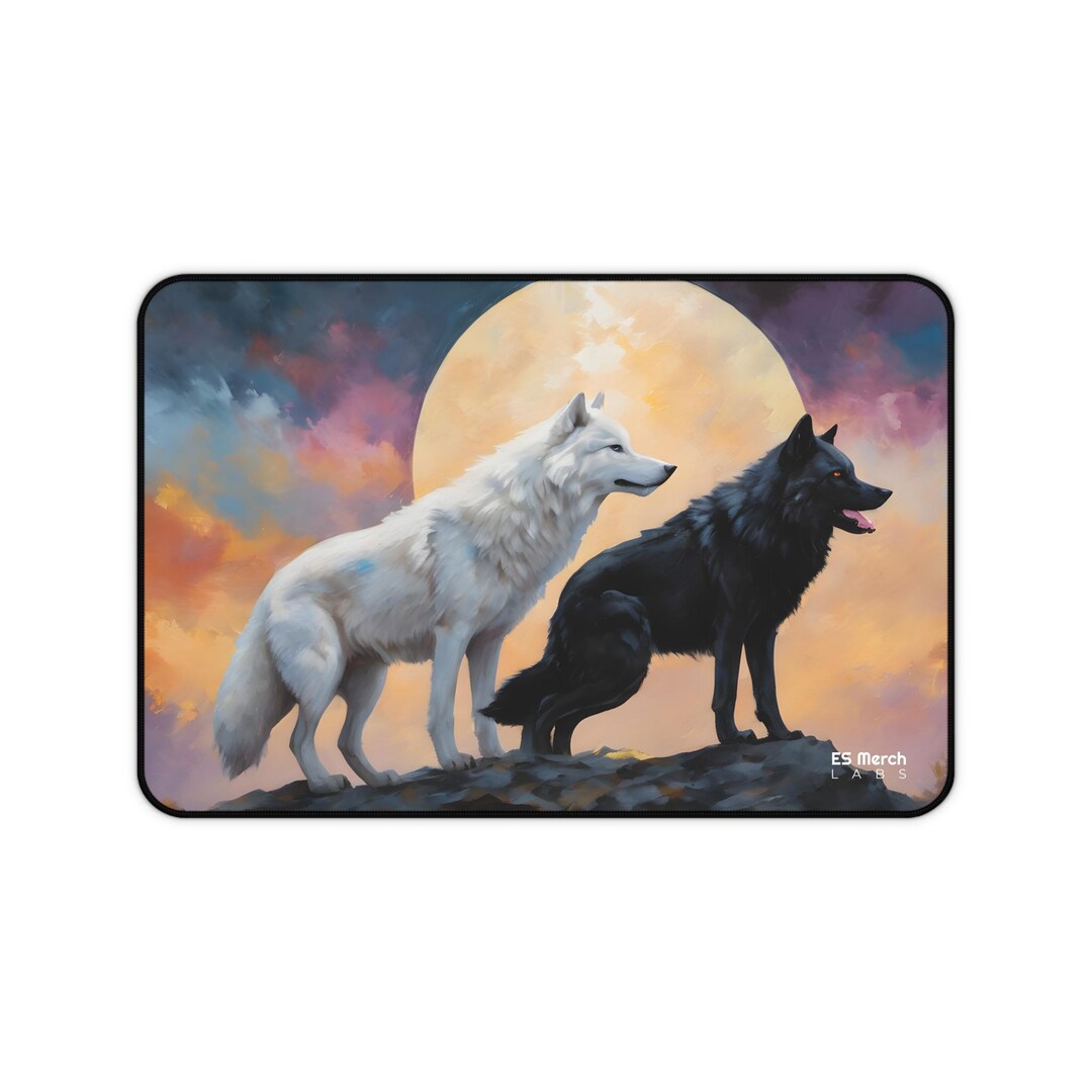 GEMINI WOLVES Desk Mat - Etsy
