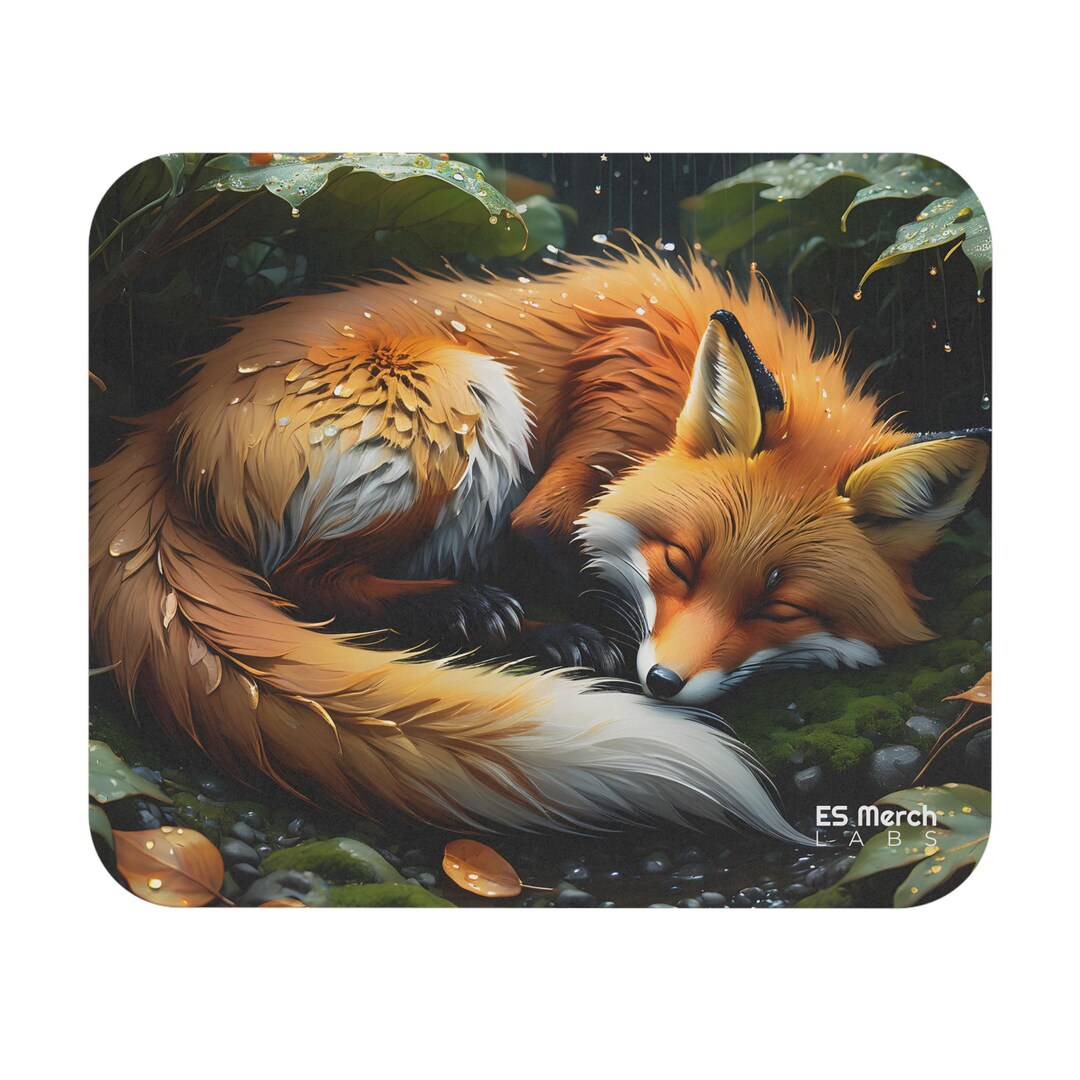 SLEEPING FOX Mouse Pad - Etsy