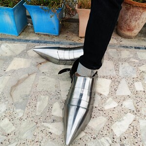 Gothic Sabaton Armor Boots Medieval Leg Guard Armor LARP Costume ...