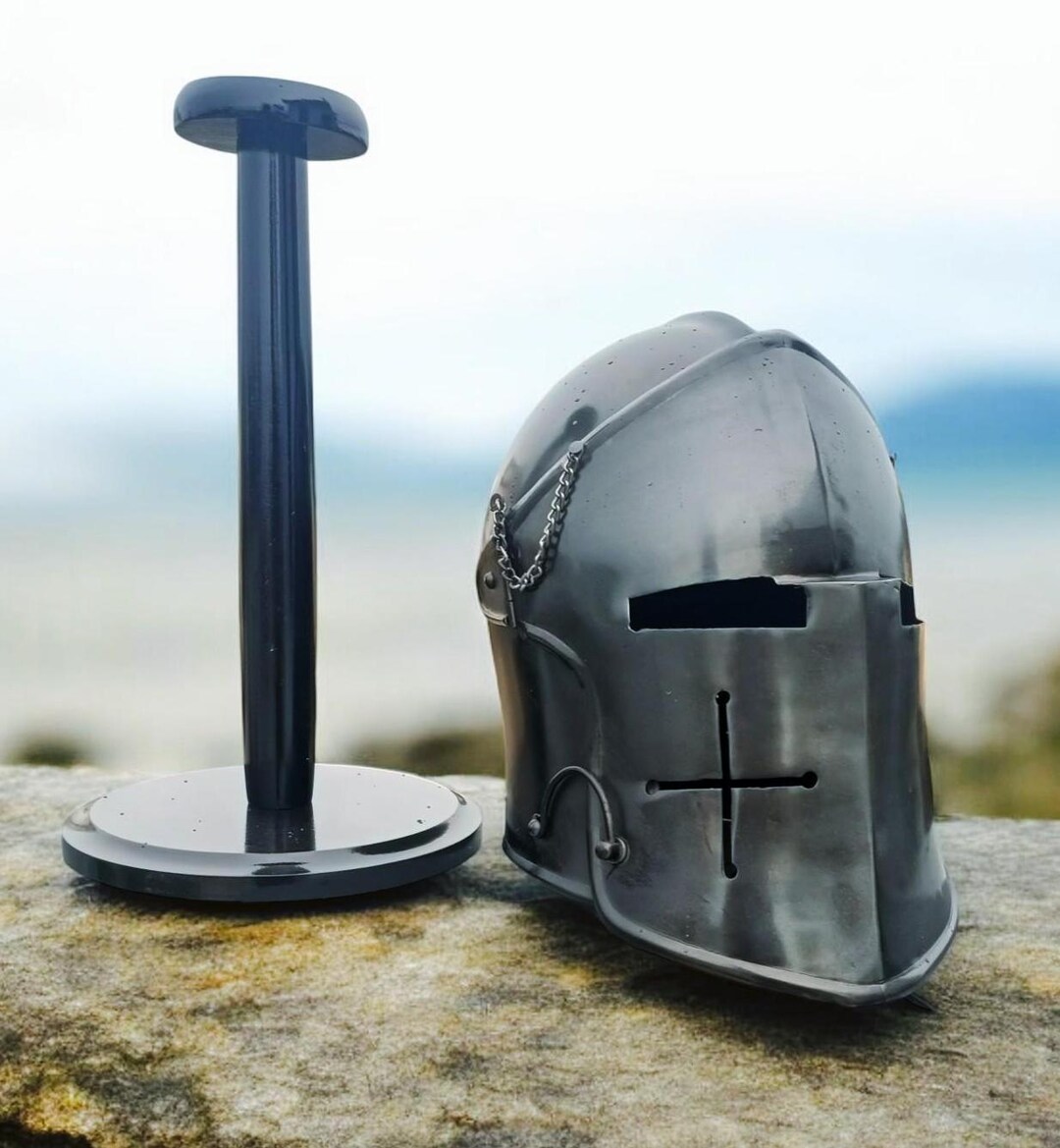 Medieval Barbute Knight Helmet Fully Functional Armor Perfect Gift for ...