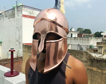 Medieval Greek Corinthian Helmet Knight 18GA SCA LARP Re-enactment ...