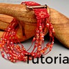 Micro Macrame Tutorial Leaves Bracelet Pattern Beaded Macrame Jewelry ...