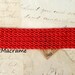 Red Red Red Micro Macrame Cuff Bracelet - Etsy