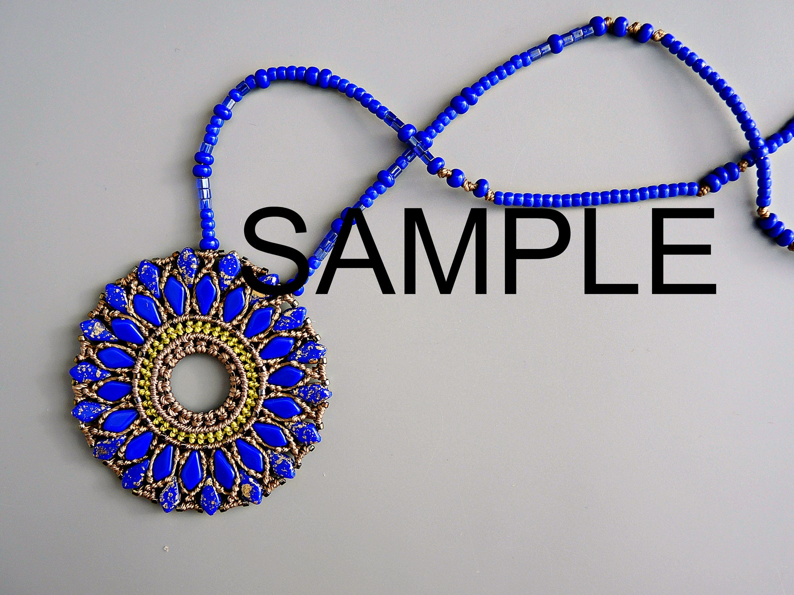 Micro Macrame Mandala Pendant Tutorial - Macrame Necklace - DIY ...