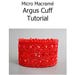 Argus Cuff in Micro Macrame Tutorial - Bracelet Pattern - Beaded Macrame - Jewelry Making - DIY ...
