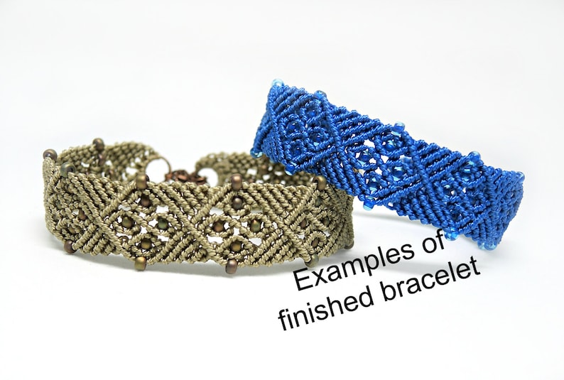 Micro Macrame Tutorial Gothic Tracery Bracelet Pattern - Etsy Canada