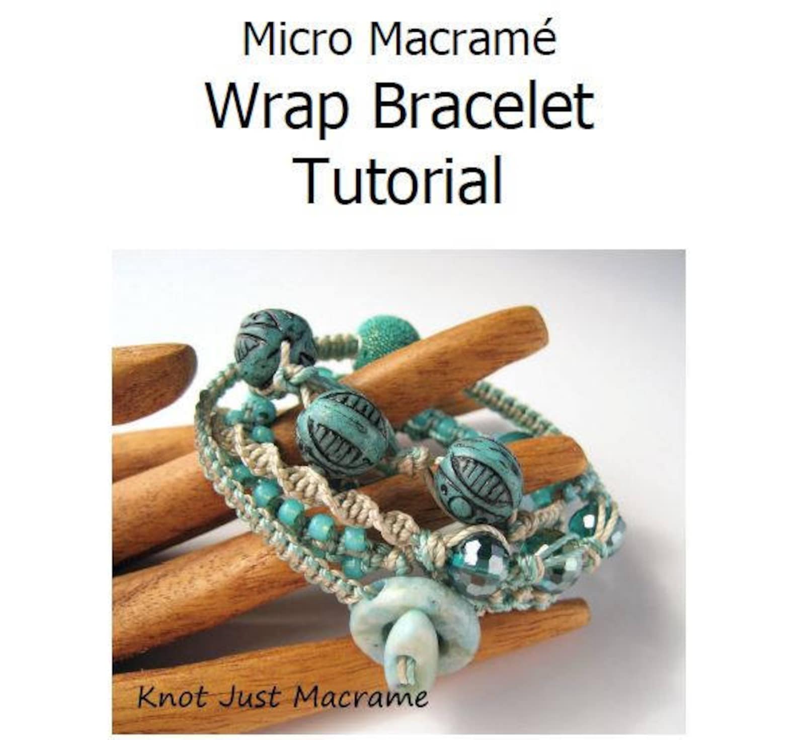 Micro Macrame Tutorial - Wrap Bracelet - Pattern - Beaded Macrame ...