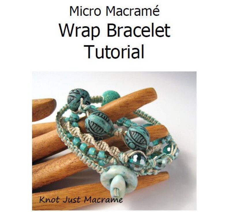 Micro Macrame Tutorial Wrap Bracelet Pattern Beaded - Etsy Canada