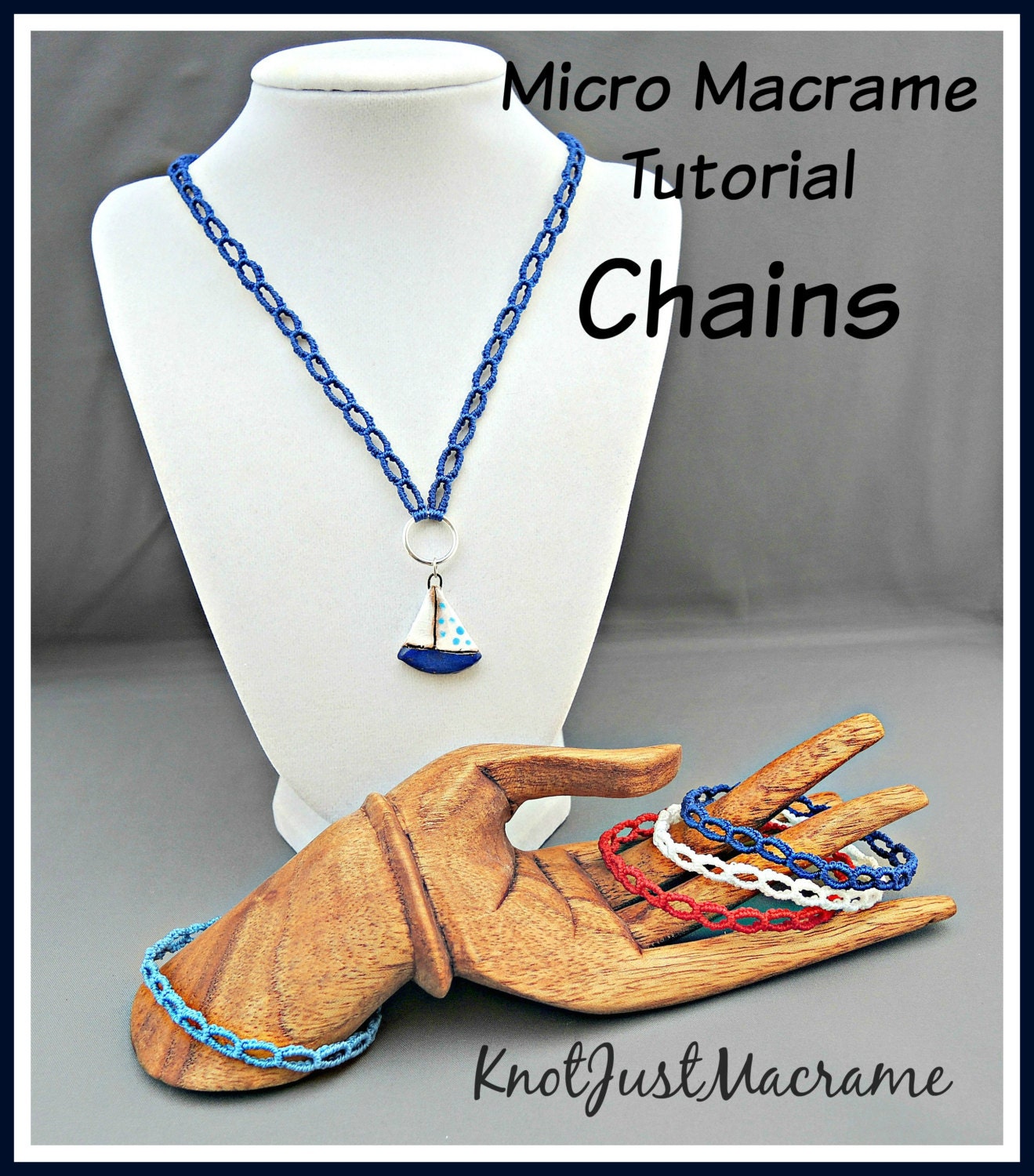 Micro Macrame Tutorial Chains Pattern Macrame Jewelry Making DIY - Etsy