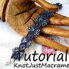 Drunkard's Path Micro Macrame Tutorial - Macrame Bracelet Tut - Pattern - Beaded Macrame ...