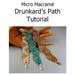 Drunkard's Path Micro Macrame Tutorial - Macrame Bracelet Tut - Pattern - Beaded Macrame ...