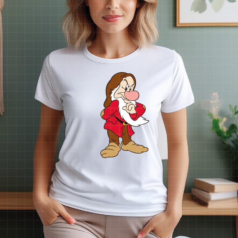 2719 - Grumpy to the Seven Dwarfs SVG, PNG - Snow White and the Seven ...