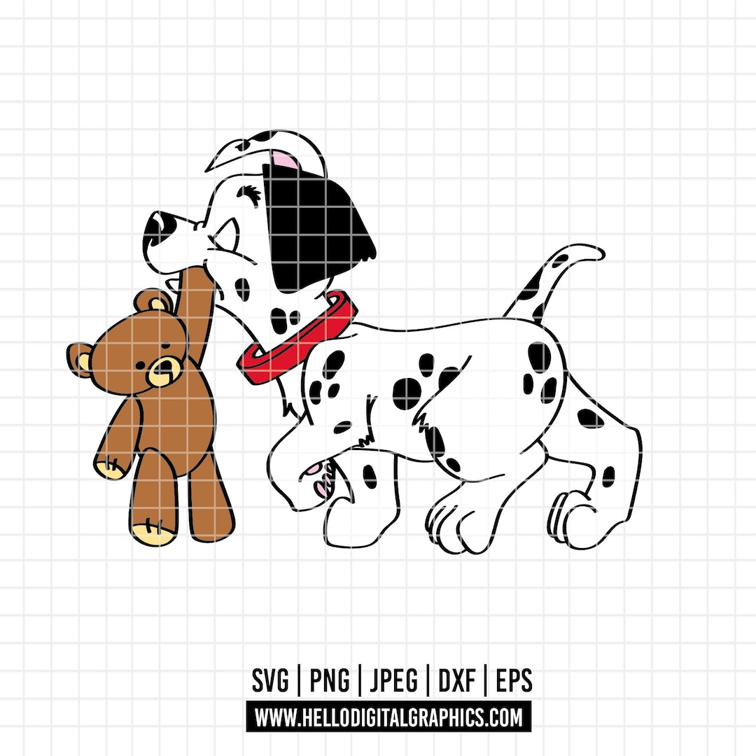 2762 - Dalmatian Rolly, 101 Dalmatians SVG, EPS, PNG - Classic Disneeyy ...